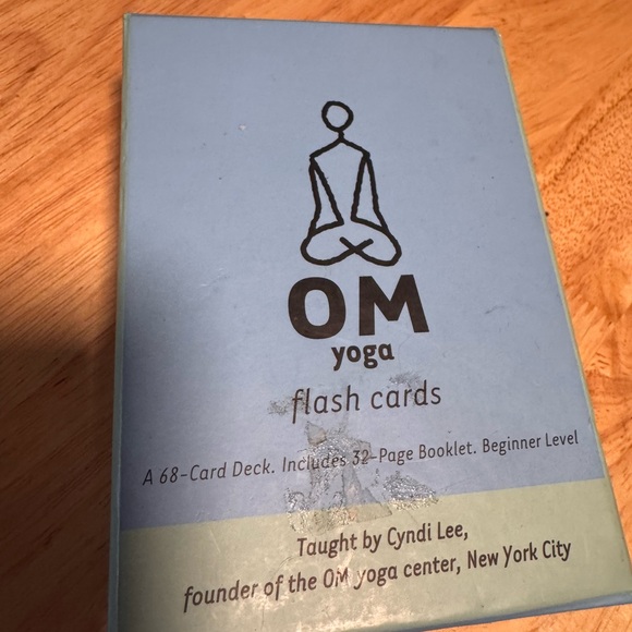 OM Yoga | Other | Yoga Flash Cards Blue Taught By Cyndi Li | Poshmark